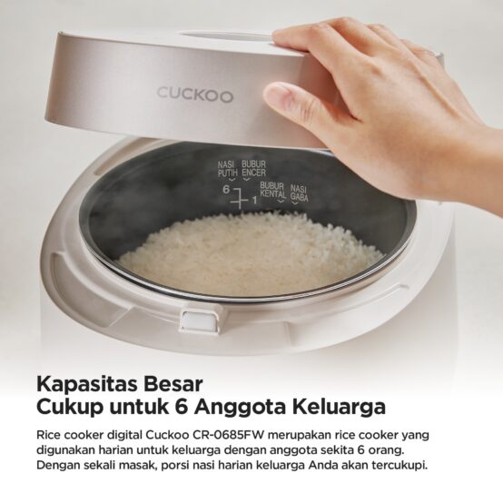 NEW! CUCKOO Digital Rice Cooker 1.08 L CR-0685FW